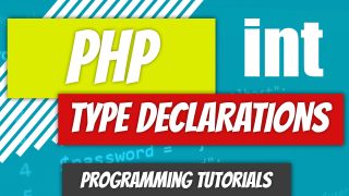 PHP Type Declarations - Object Oriented Programming