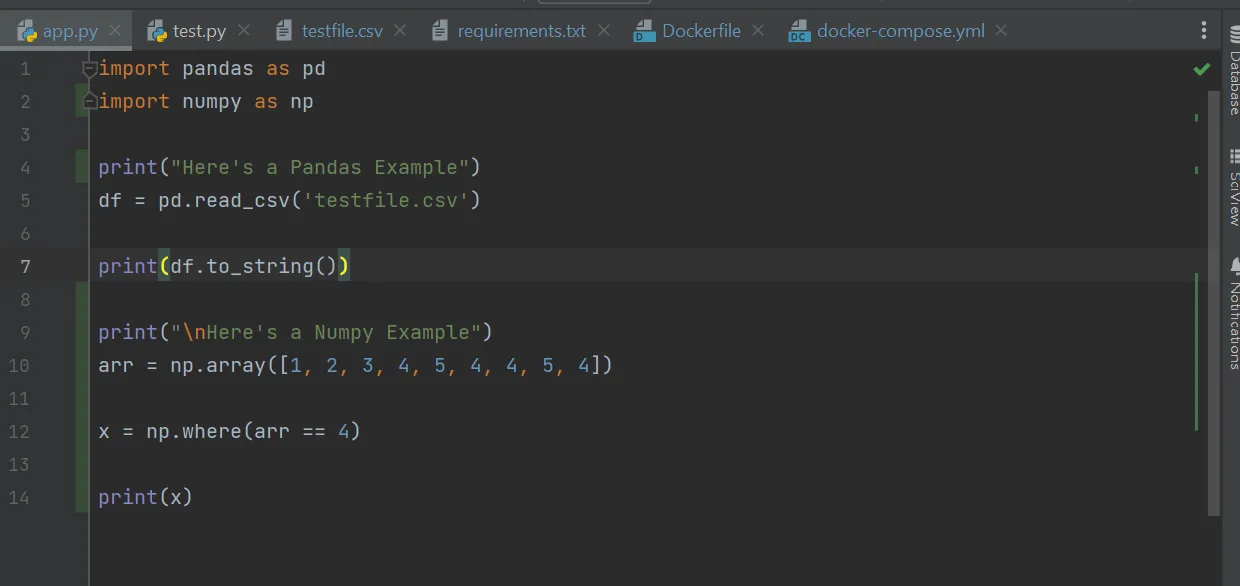 Python P2: PyCharm with a Docker Interpreter